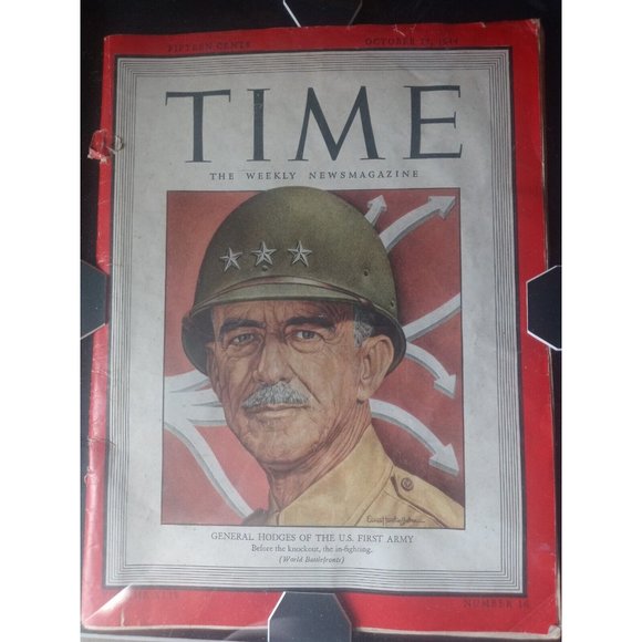 time | Office | Time Magazine October 6 1944 General Courtney Hodges Of ...